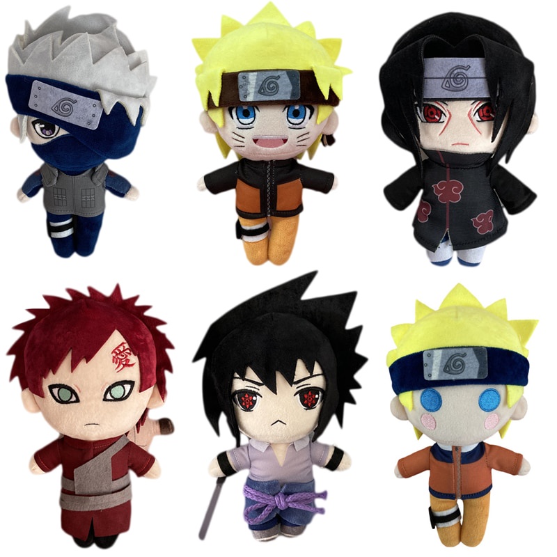 20Cm Naruto Q Version Doll Uzumaki Naruto Hatake Kakash Uchiha Itachi ...