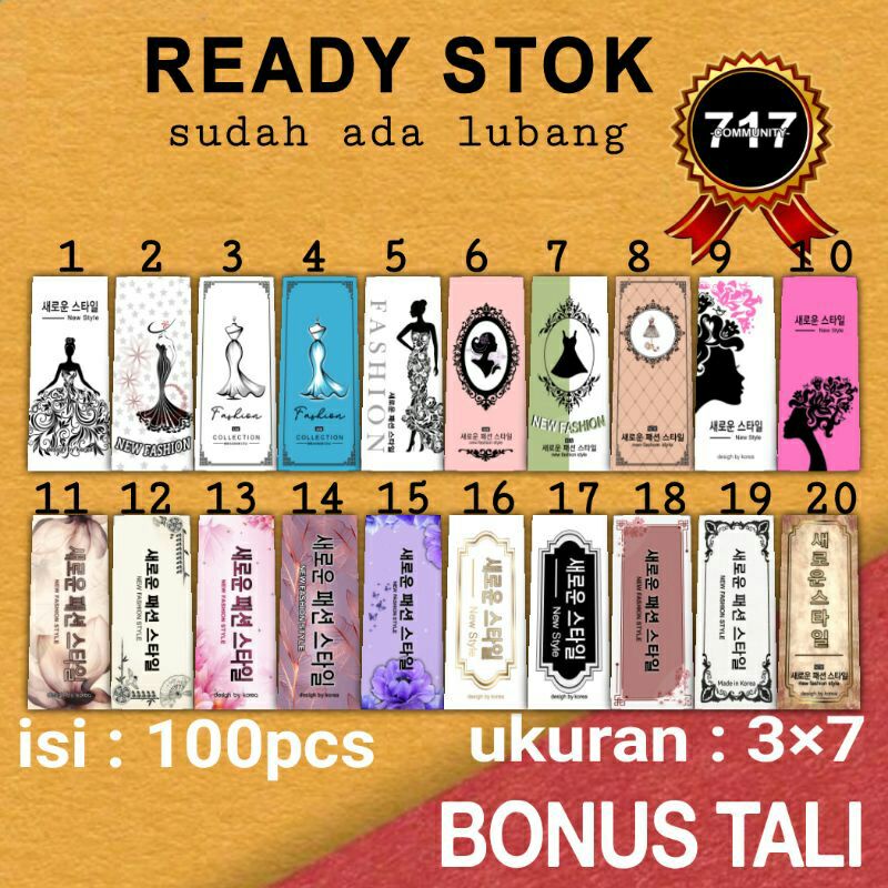 Hang Tags Imported Clothes Labels 3x7 hand Tags Clothes name Tags Paper ...