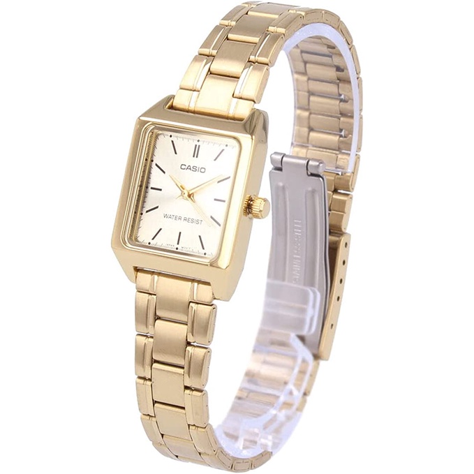 CASIO Standard Watch Women's Analog Square Metal Gold LTP-V007G-9E ...