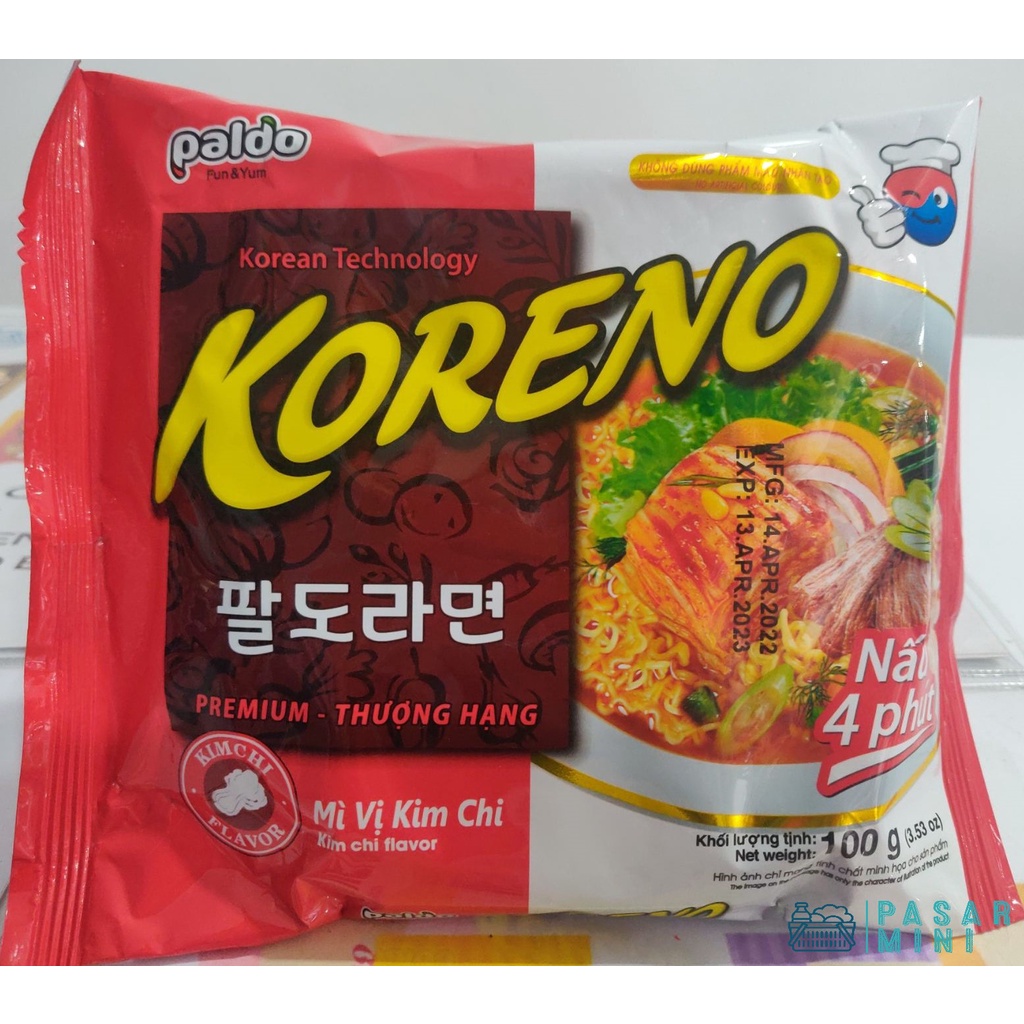 Paldo Koreno Kimchi Korean Noodle Soup 100g | Shopee Philippines