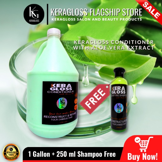 KERAGLOSS Conditioner with Aloe Vera Extract - 1 Gallon | Shopee ...