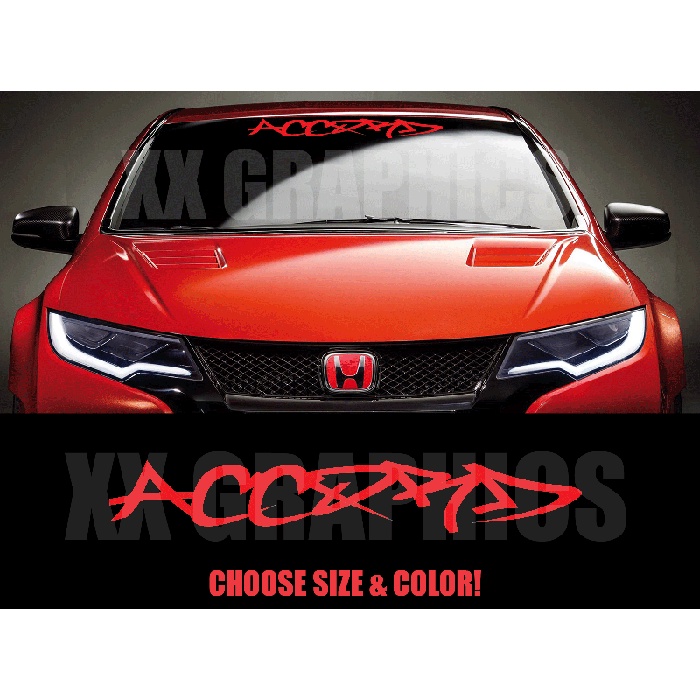 Graffiti Windshield Banner For Fits Honda Accord decal sticker jdm ...