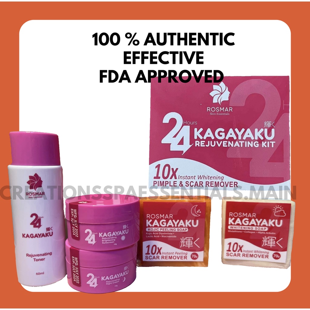 Rosmar Kagayaku Rejuvenating Kit 24 Hours 5 In 1 Rejuv Set Shopee