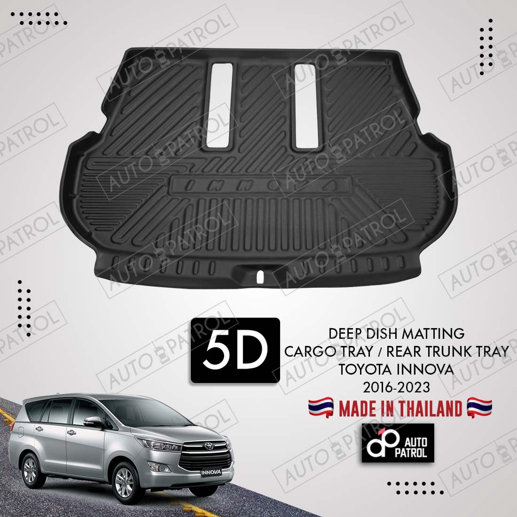 Toyota INNOVA 2016-2023 5D Rear Trunk Tray or Cargo Tray (Made in ...