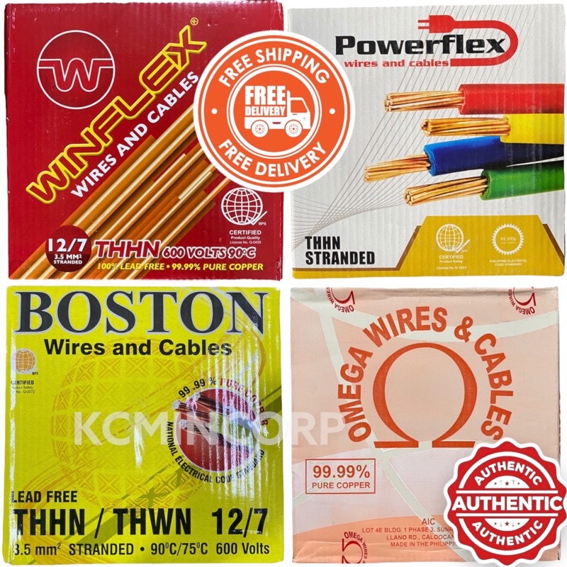 3.5mm2/#12 Boston/Powerflex/Winflex/Omega THHN Electrical Wire STRANDED ...