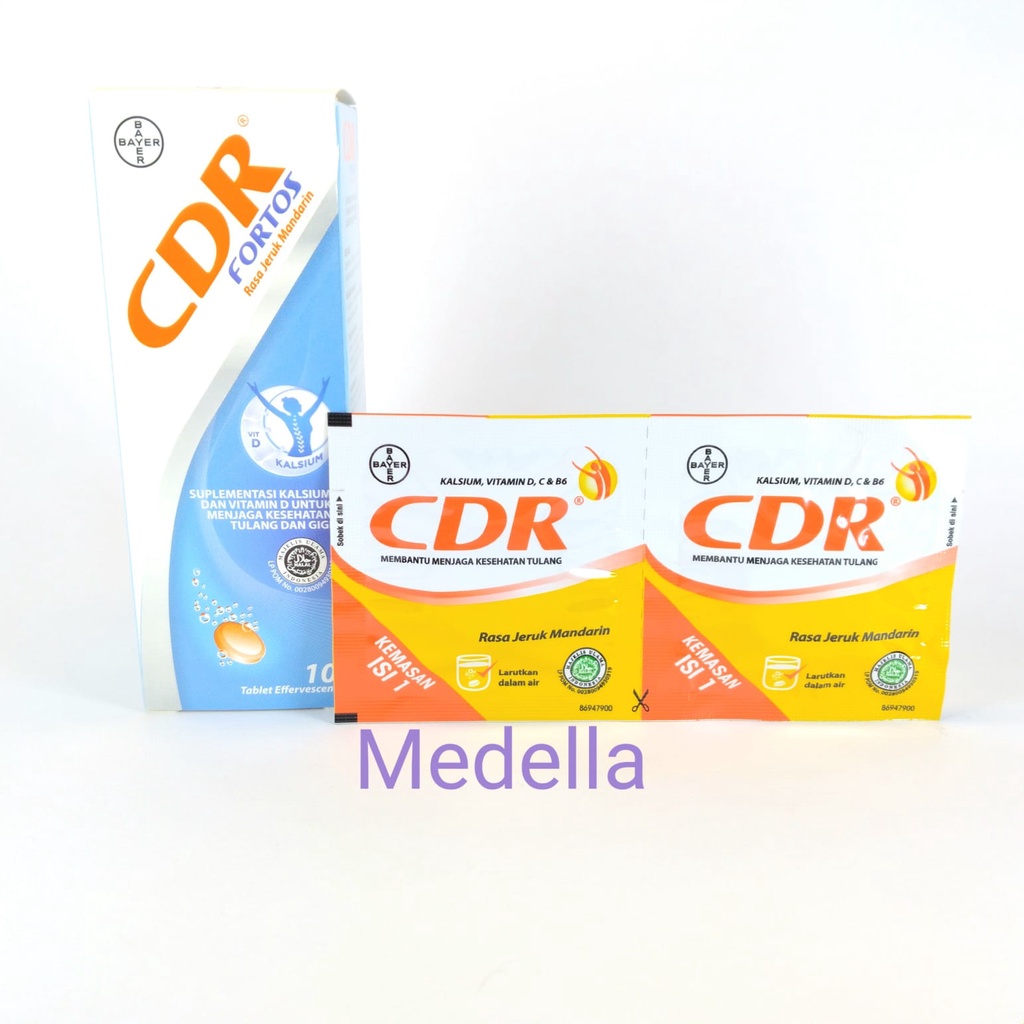 Cdr Fortos Contents 10 Free Effervescent Tablets 1 CDR Strip | Shopee ...
