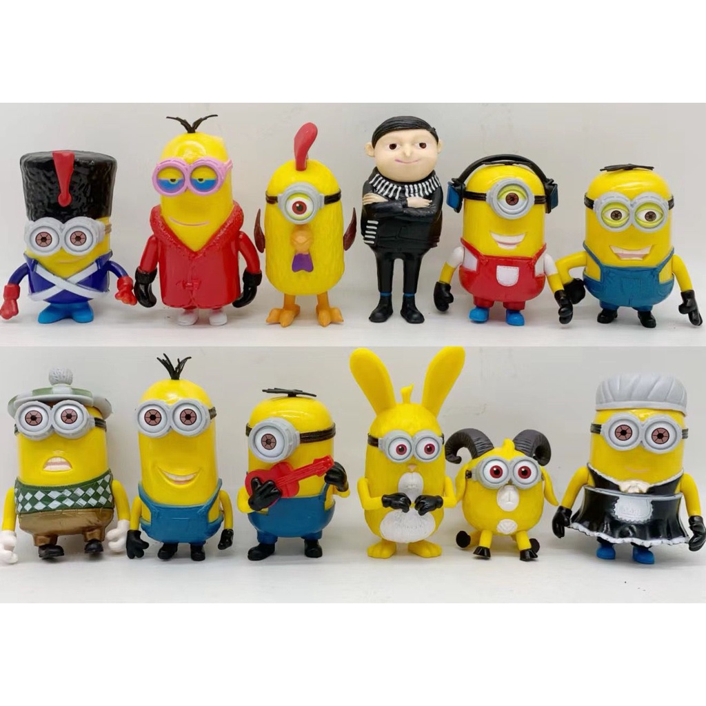 Despicable Me 2 Cute Minion Gru Margo Edith Agnes Minions 12pcs/set ...