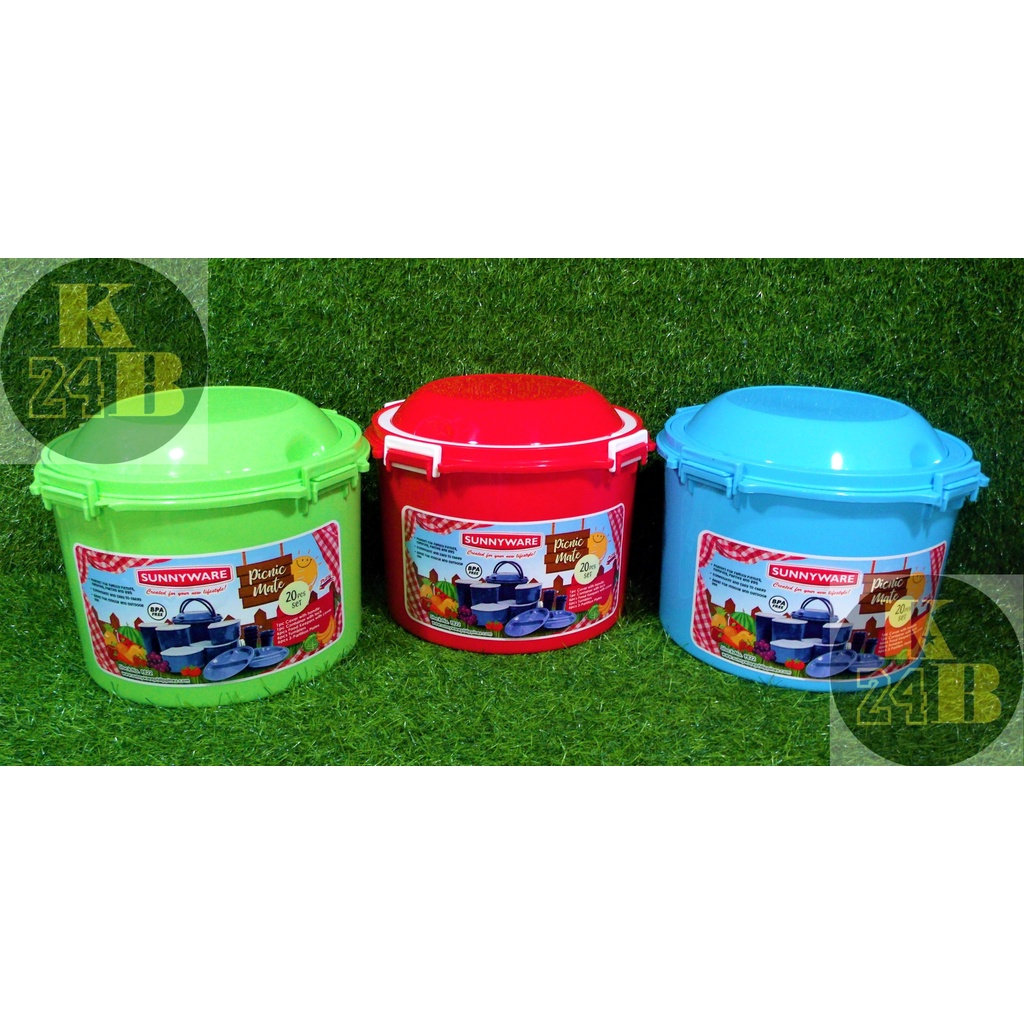 Sunnyware #9822 (Deluxe) Picnic Mate Set (Choose Color) | Shopee ...