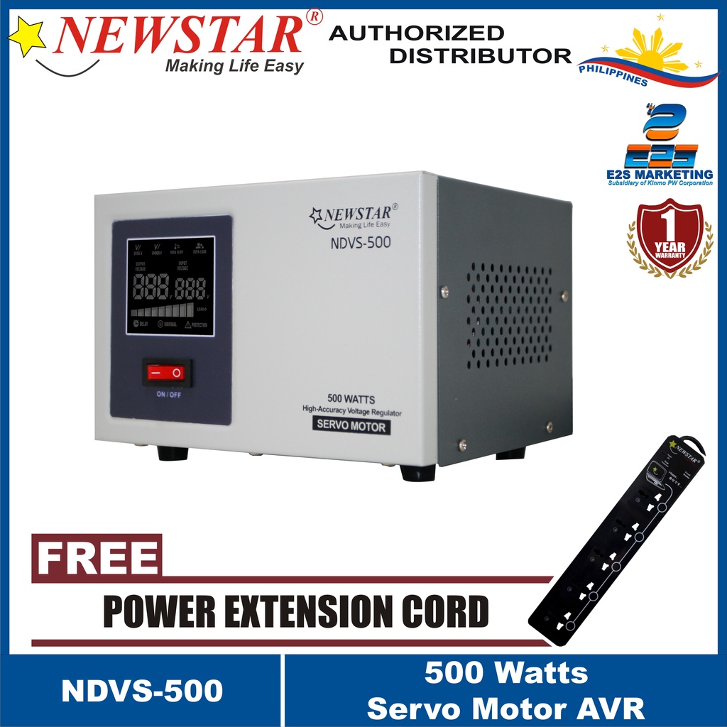 Newstar High-Accuracy Voltage Regulator 500Watts Digital Servo Motor ...