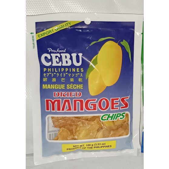 CEBU BRAND DRIED MANGO CHIPS 100G | Shopee Philippines