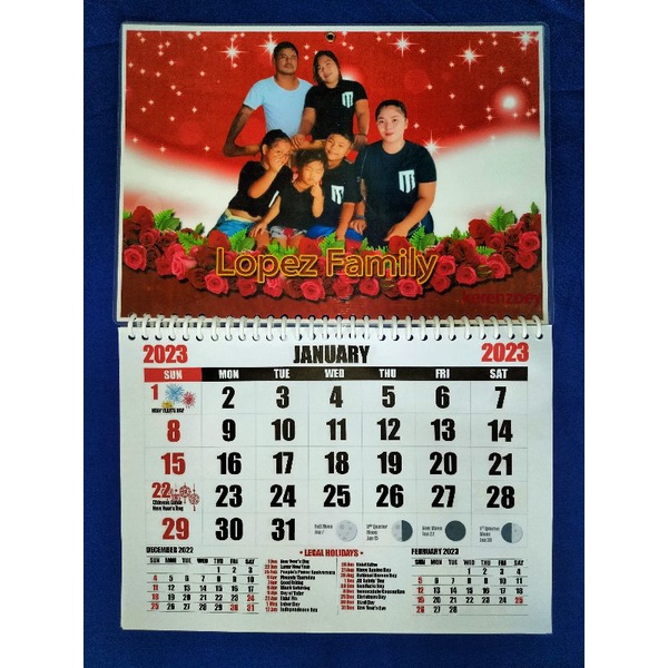 Customized 2022 Calendar with Family picture or any layout, good for ...