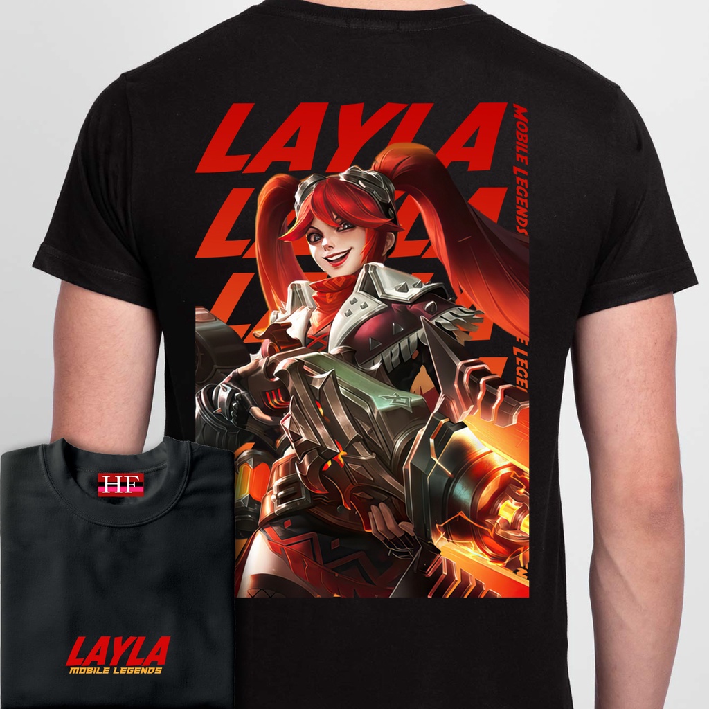 Layla Blazing GUn full print tshirt mobile legends shirt ml tee mlbb ...