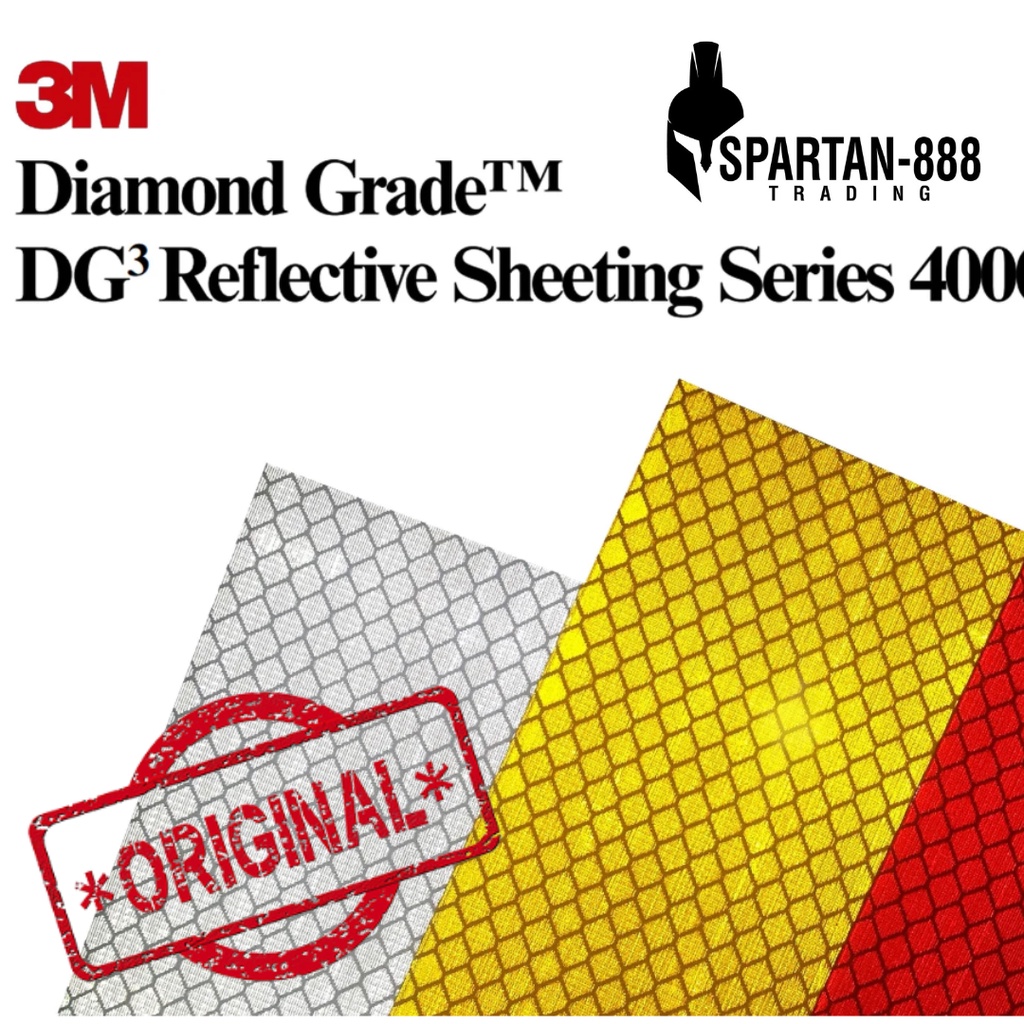 3M Diamond Grade Reflective Sticker White 4090 12x24" | Shopee Philippines