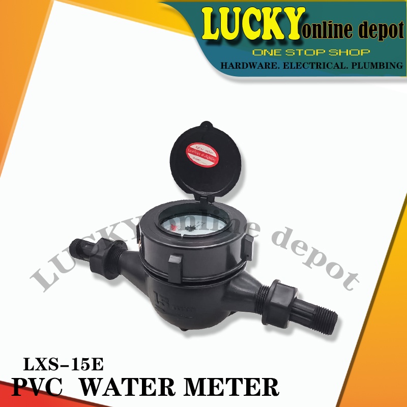 LXS-15E BLACK PVC WATER METER / WATER SUB METER | Shopee Philippines