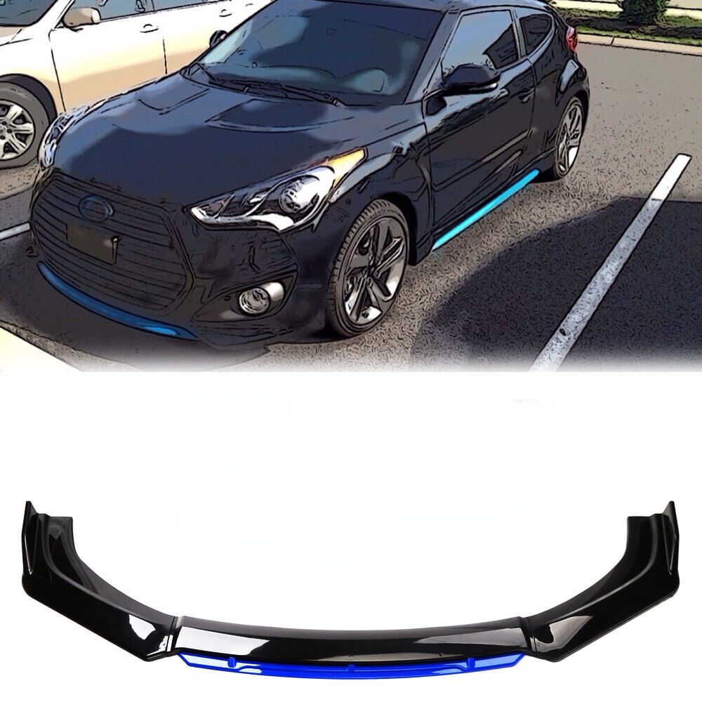 LANTOP For Hyundai Kona 2018-2022 Car Front Bumper Lip Body Kit ...