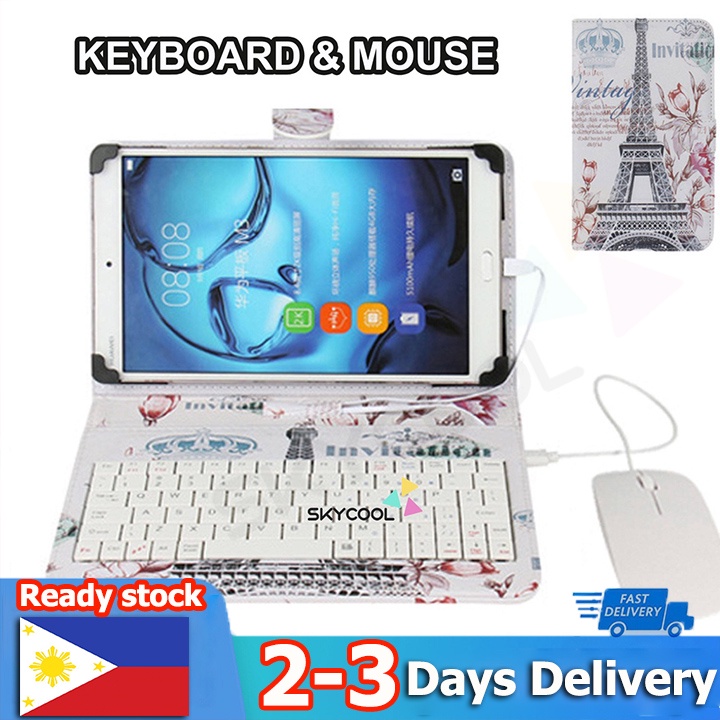 SKYCOOL Android Tablet Keyboard and Mouse Kit OTG for 8 inch Coveing ...