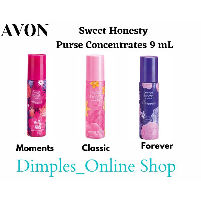 AVON SWEET HONESTY WOMEN'S FRAGRANCE PURSE CONCENTRATE Rollette 9 mL ...