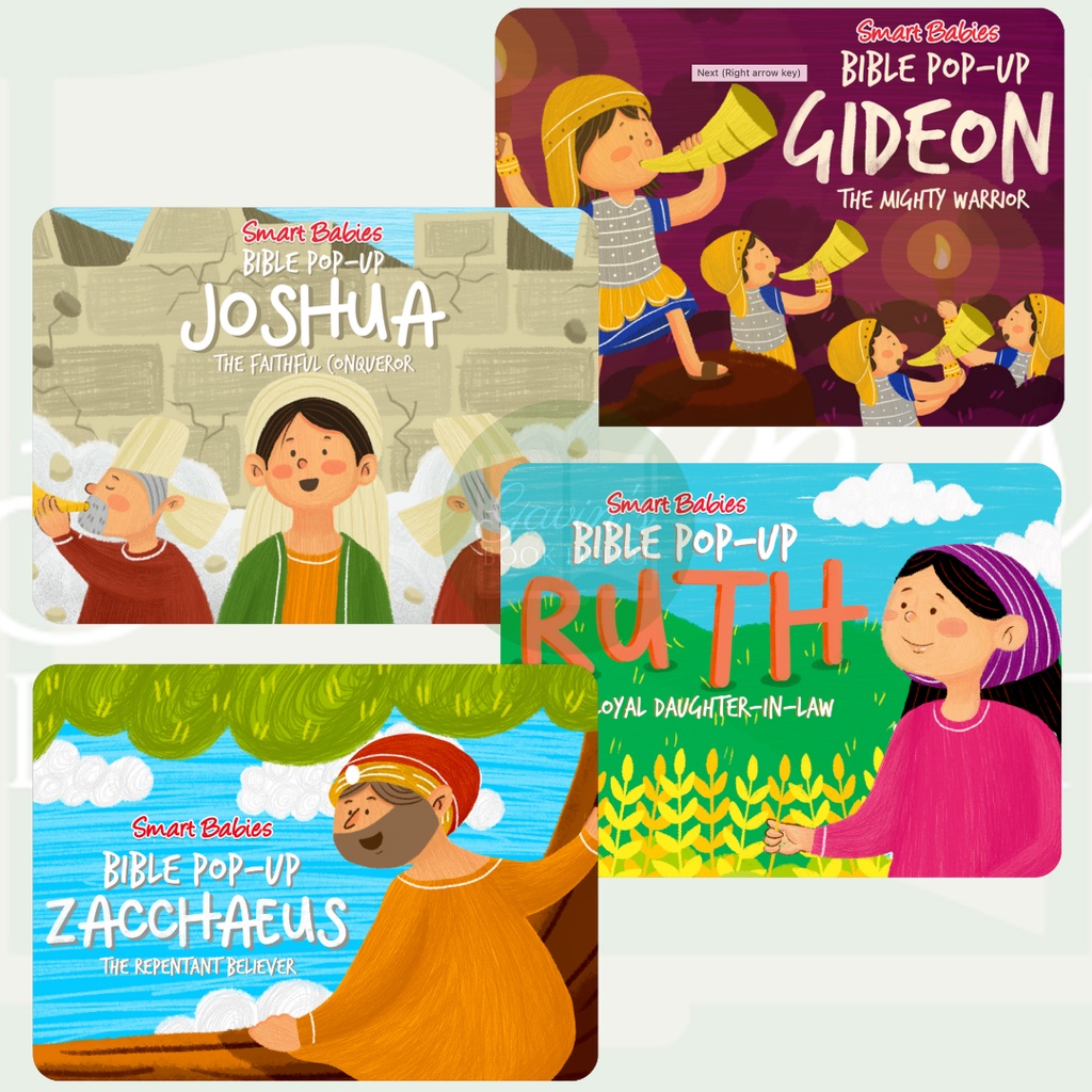 Smart Babies Bible Pop-up Board Book (Gideon, Joshua, Ruth, Zacchaeus ...