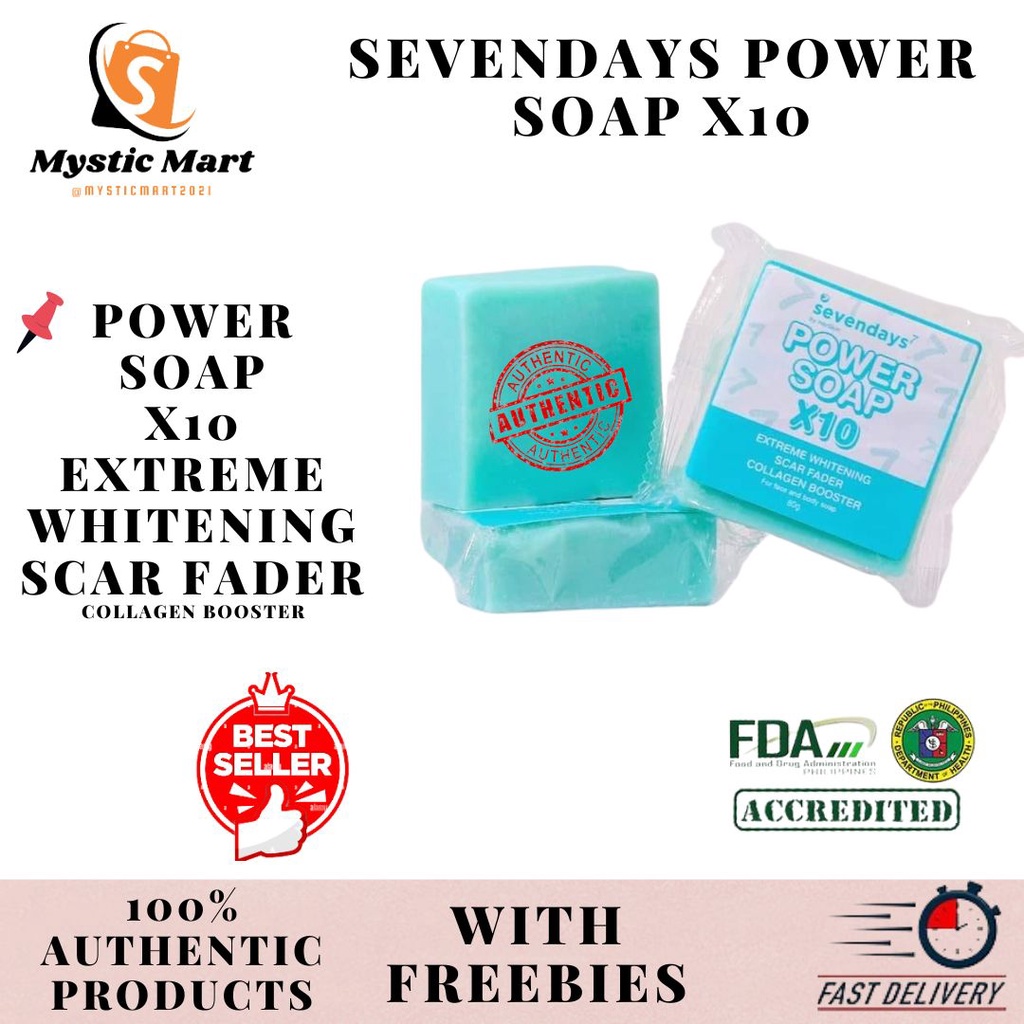 Seven days Power soap 80g ( ONHAND WITH FREEBIE ) | Shopee Philippines