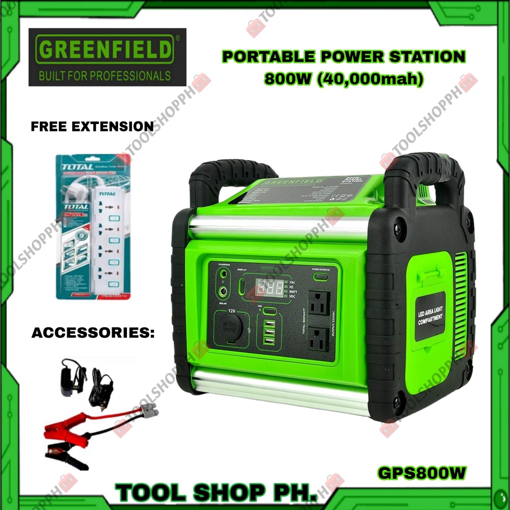 GREENFIELD Power Station 800Watts (GPS800W) | Shopee Philippines