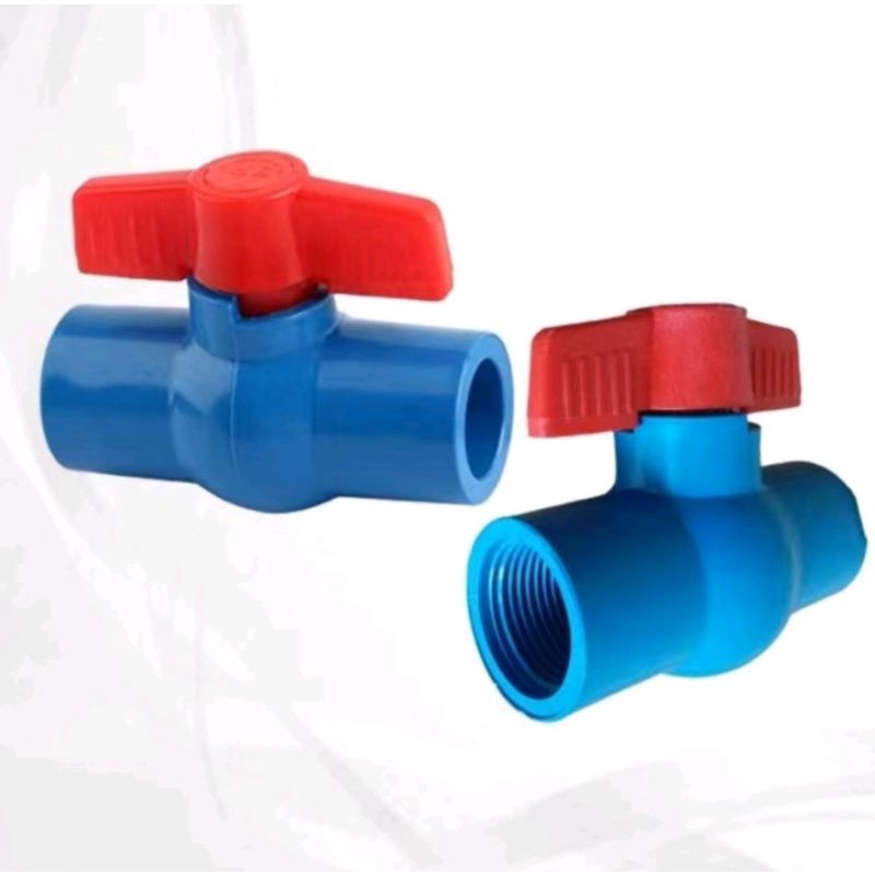 Pvc Blue Ball Valve (PLAIN)1/2"3/4"1"(sold per pcs) | Shopee Philippines