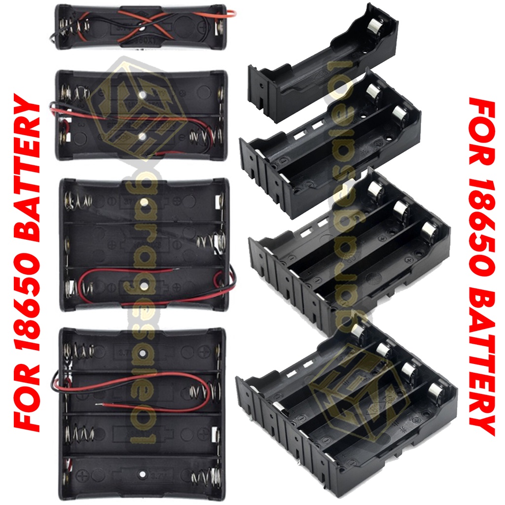 Battery Holder Aa 18650 1S / 2S 3S 4S Single Double Triple Quad With ...