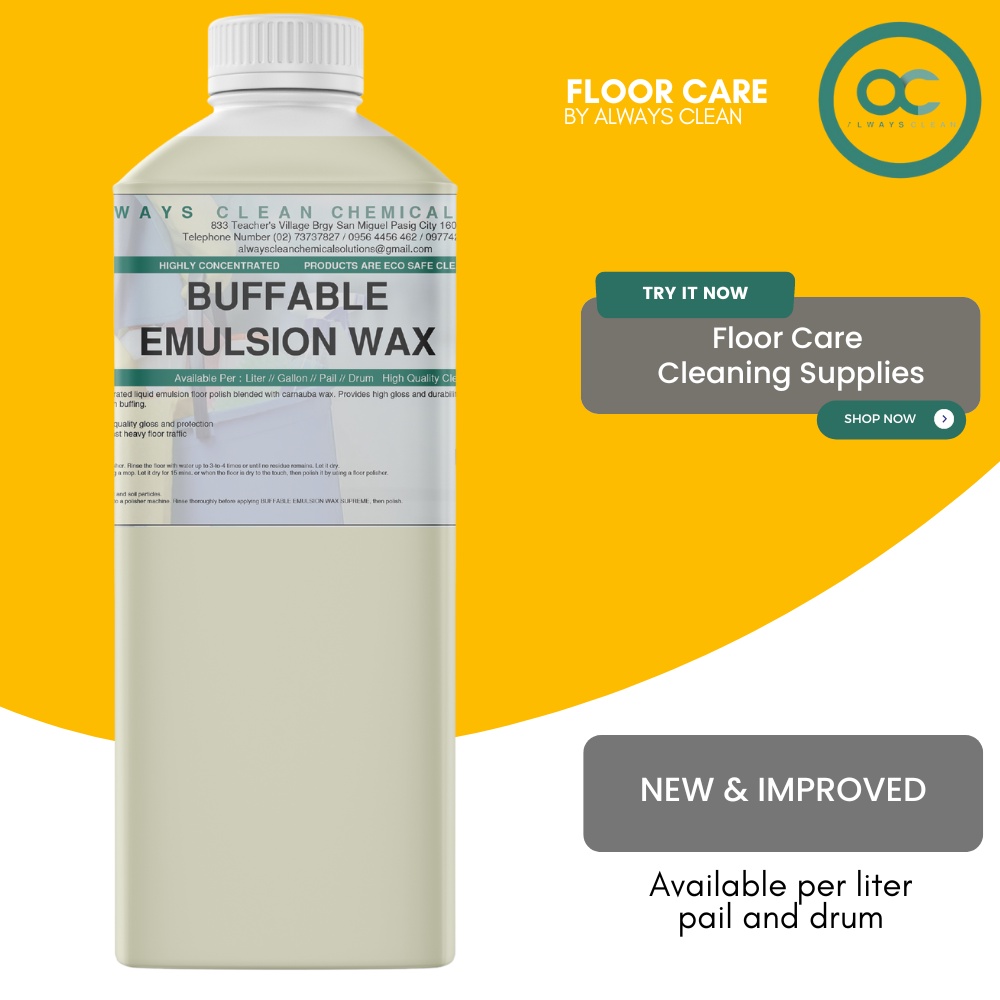 EMULSION BUFFABLE WAX 1 LITER | Shopee Philippines