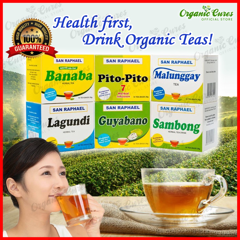 Authentic Organic Tea Banaba Sambong Pito pito Malunggay Lagundi ...