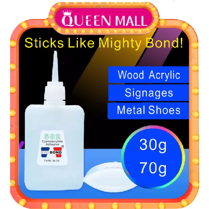 EVO BOND Cyanoacrylate Evobond CYNO Adhesive acrylic Glue Shoe DIY ...