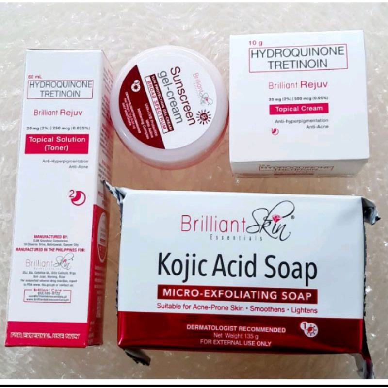 RETAIL BRILLIANT HYDROQUINONE SET REJUV ORIGINAL | Shopee Philippines