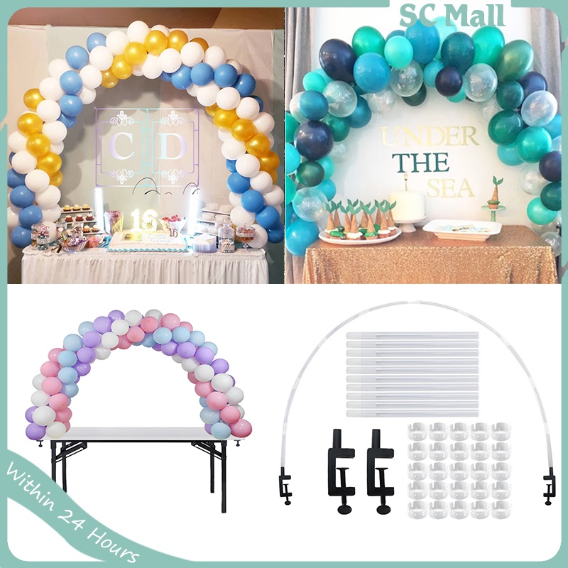 12ft Table Balloon Arch Kit Party Backdrop Decoration for Birthday ...
