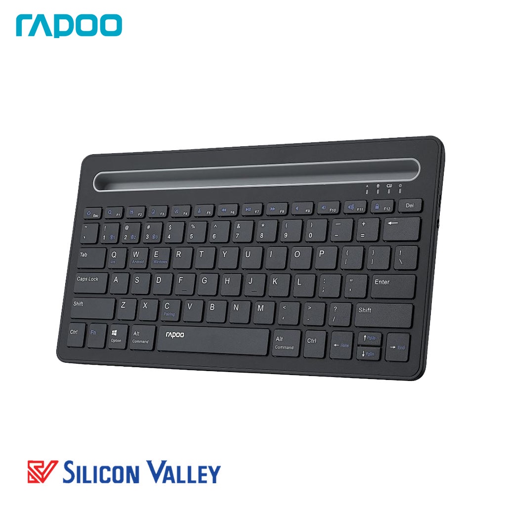 Rapoo XK100 Black Bluetooth Keyboard | Shopee Philippines