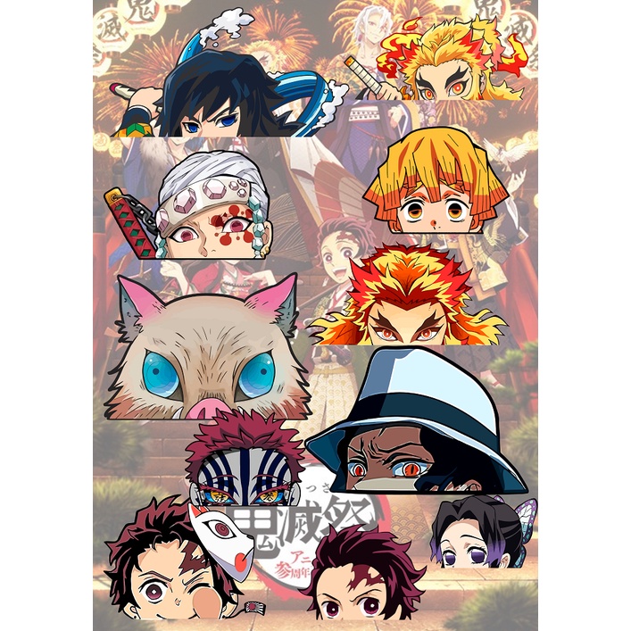 Demon Slayer Sticker Peeker | Shopee Philippines