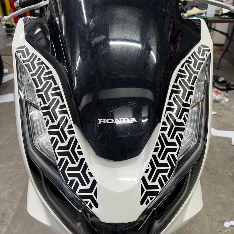 Honda Pcx 160 v1 Giometric Accent Front Cover Decals Sticker | Shopee ...