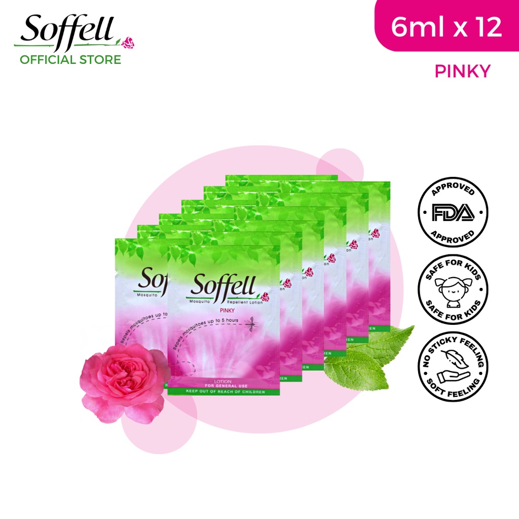 Soffell Mosquito Repellent Sachets - (12 PCS) | Shopee Philippines