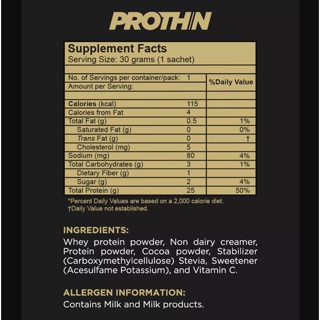 PROTHIN WHEY RIPPED, 1 Serving (1 Sachet) | Shopee Philippines