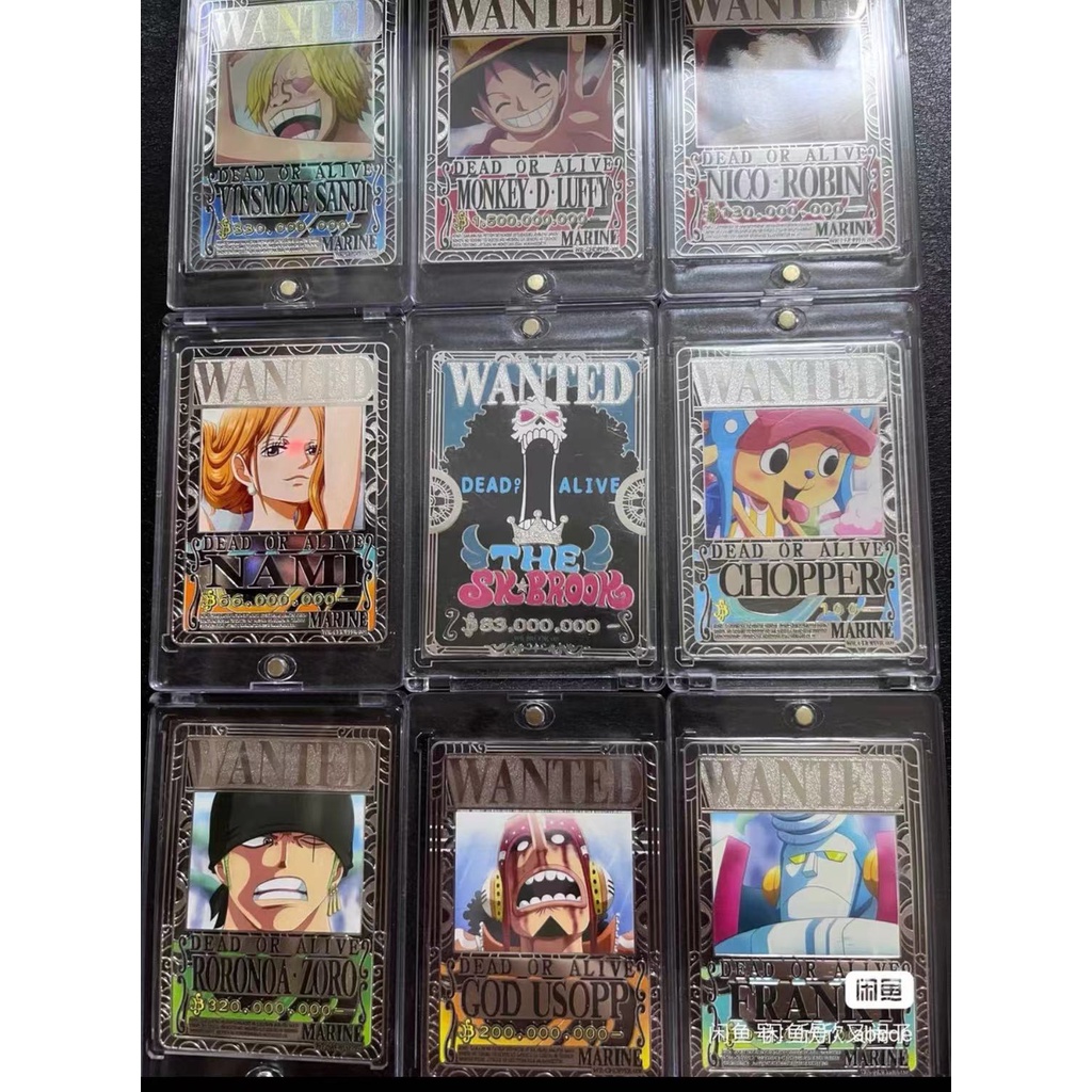 One Piece Anime Card Metal Set Of 9 | Shopee Philippines