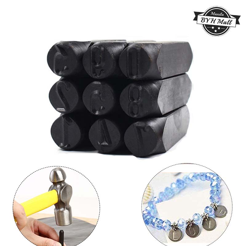 Steel Letter Puncher Number Punch Code Numeric Alphabet Stamp DIY For ...