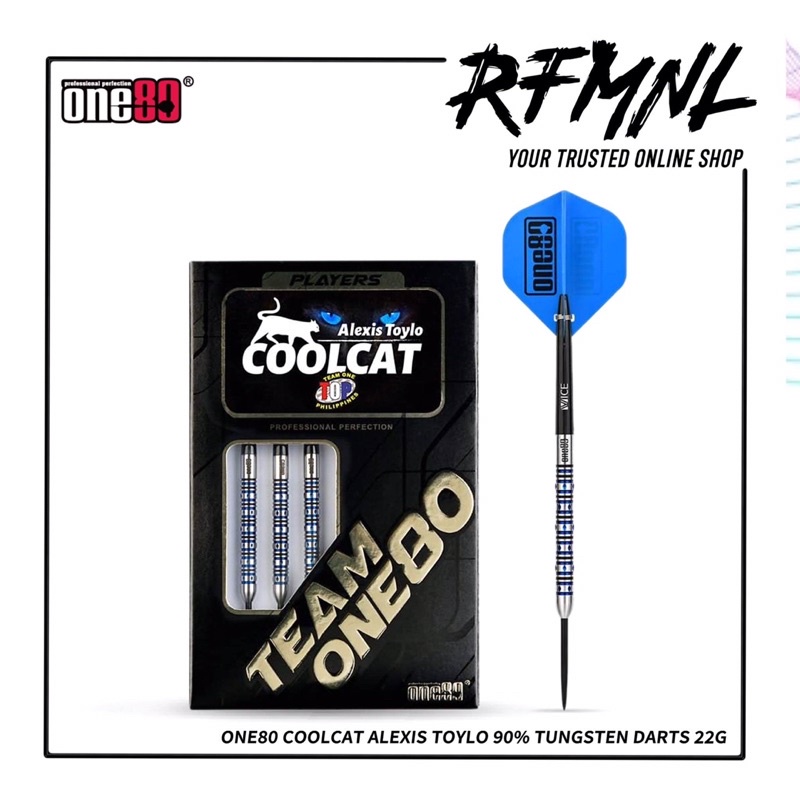One80 Coolcat Alexis Toylo 90% Tungsten Darts 22G | Shopee Philippines
