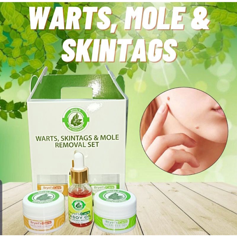 WARTS & SKIN BUMPS REMOVER SET/ KASOY CREAM W/SCARLESS GEL/HEALING ...