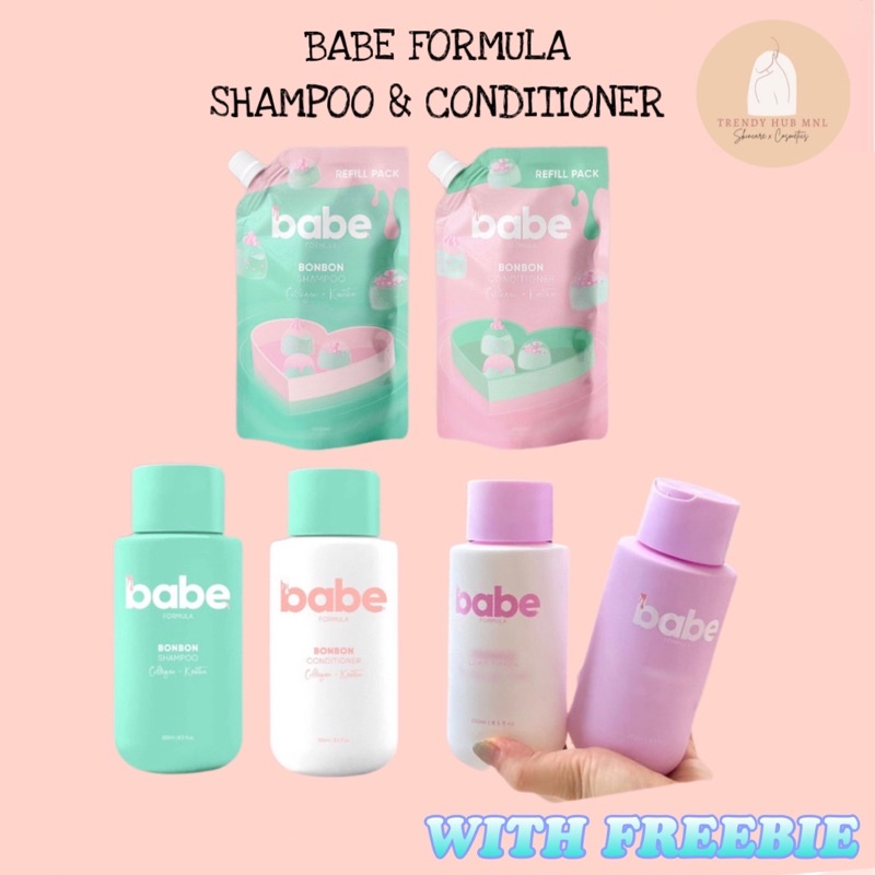 Babe Formula Bonbon Shampoo | Conditioner | Moon beam hair spray ...