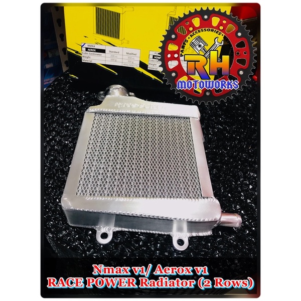 Radiator for Nmax v1/ Aerox v1 (2 Rows) RACE POWER | Shopee Philippines