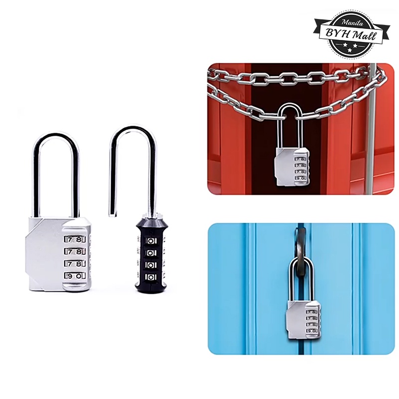 4 Digit Number Combination Padlock School Gym Locker Sports Locker ...