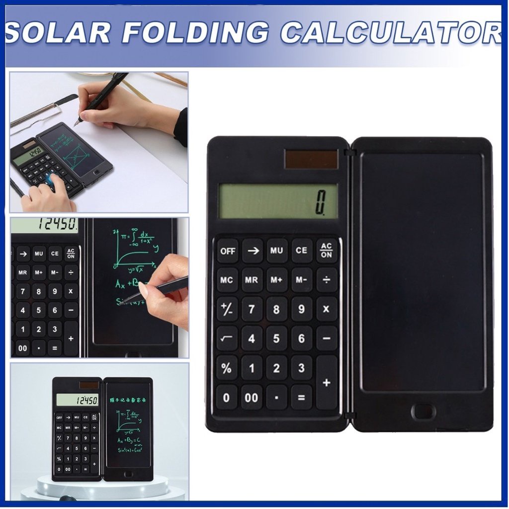 Solar LCD Display Calculator Student/Business Portable Handwriting ...