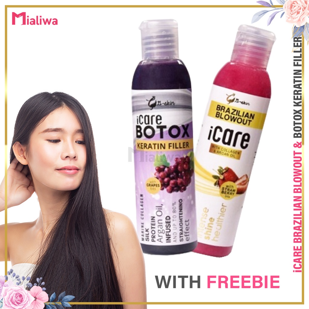 iCare Brazilian Blowout Botox Keratin Filler Hair Treatment Healthy Smooth Shiny Hair ...