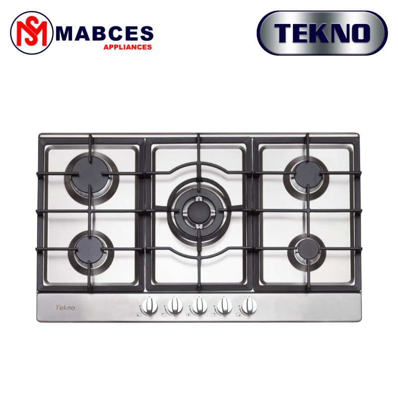 Tekno 5 Gas burners with Triple Ring Burner Built-in Hob TCA-509X ...