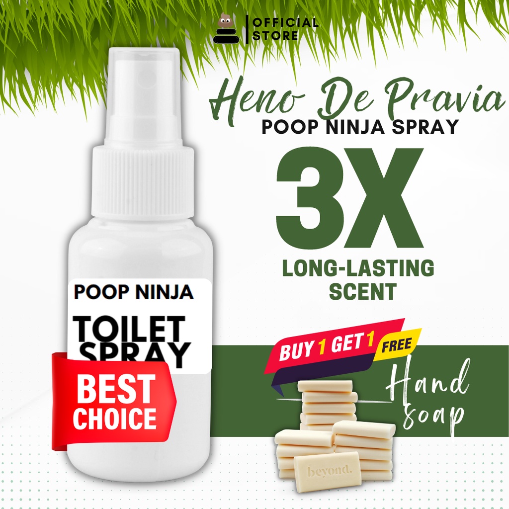 HENO DE PRAVIA Inspired Poop Spray Odor Buster Poop Ninja Poo Spray ...