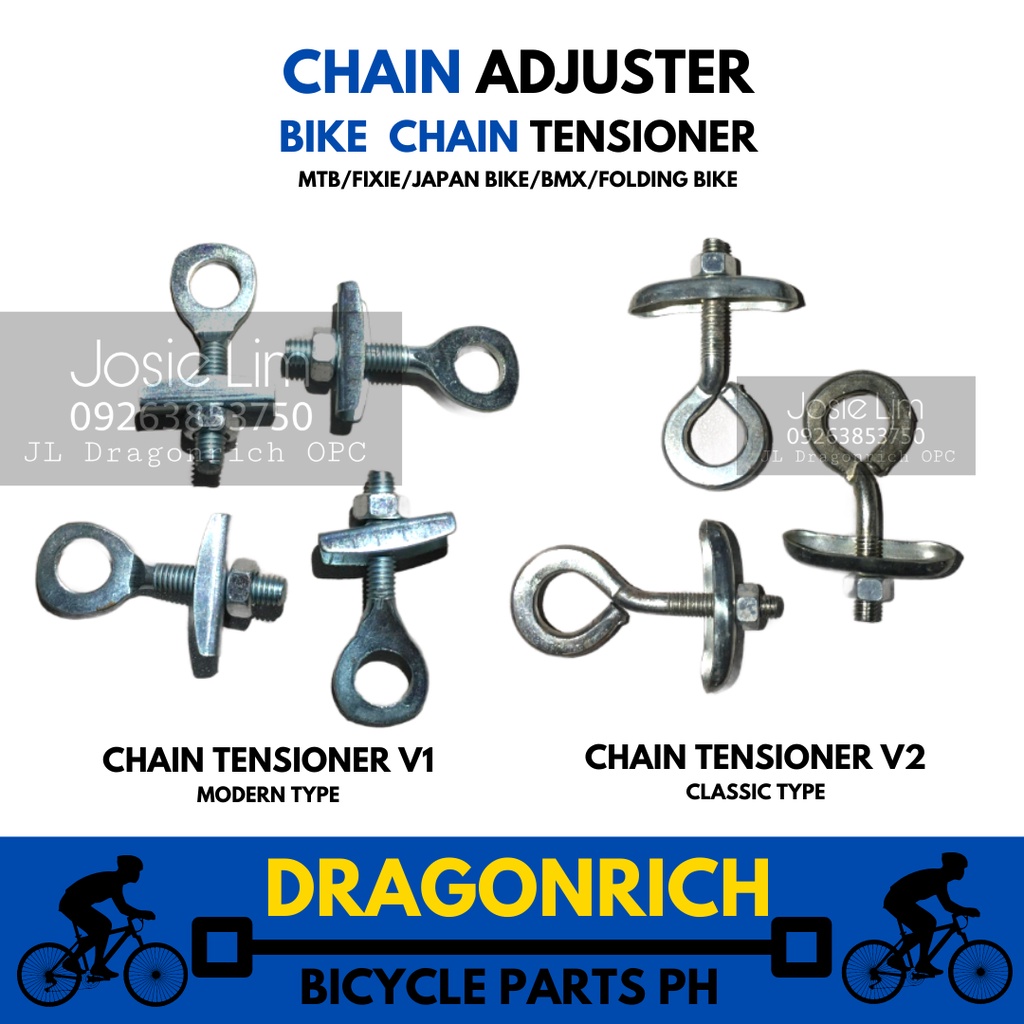 Bike Chain Adjuster Tensioner Fixie Fixed Gear Practical Chain Adjuster ...