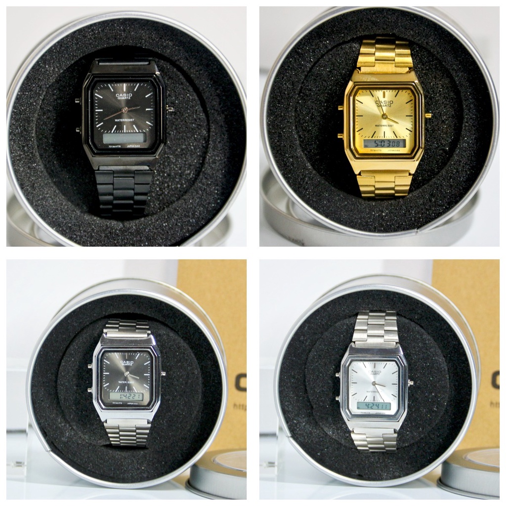 Casio Waterproof Steel Belt Advanced Plating Metal Wrist Watch ...