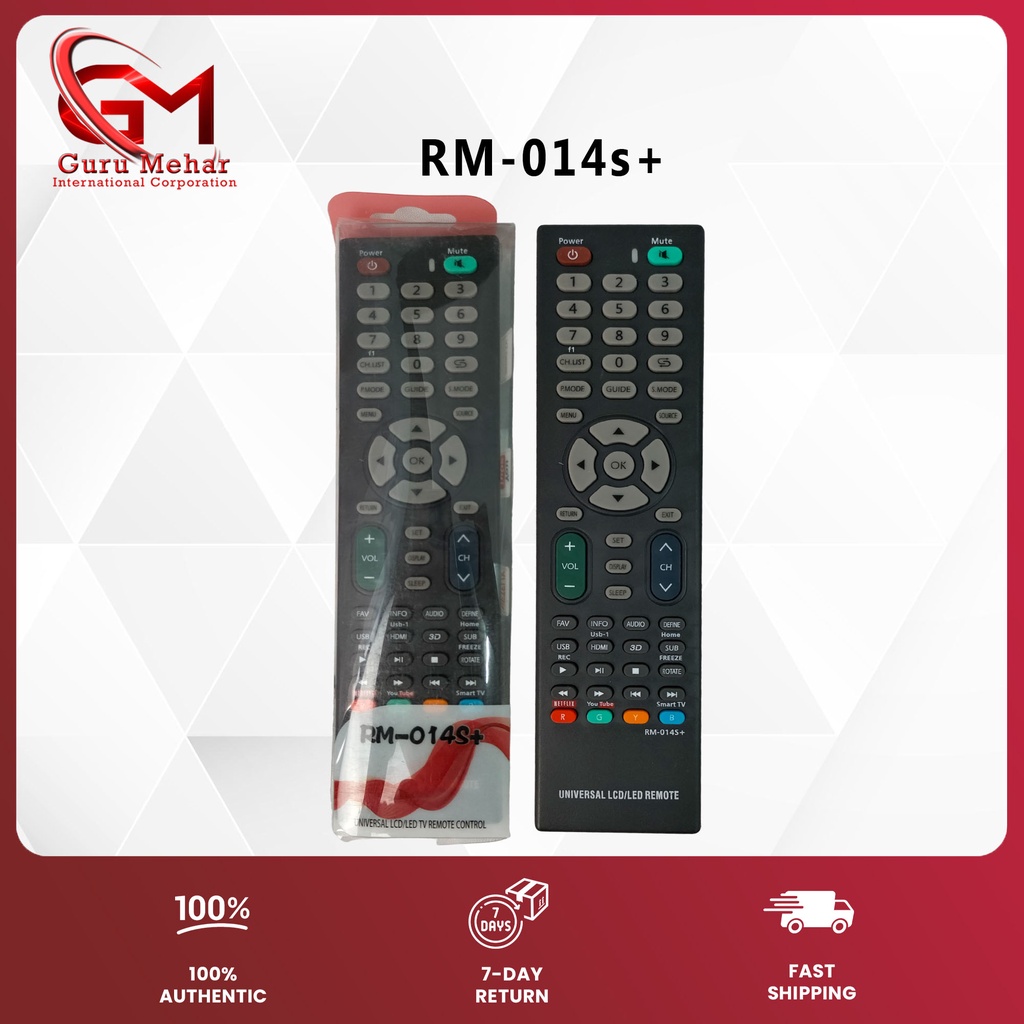 UNIVERSAL REMOTE CONTROL (RM-014S+) | Shopee Philippines